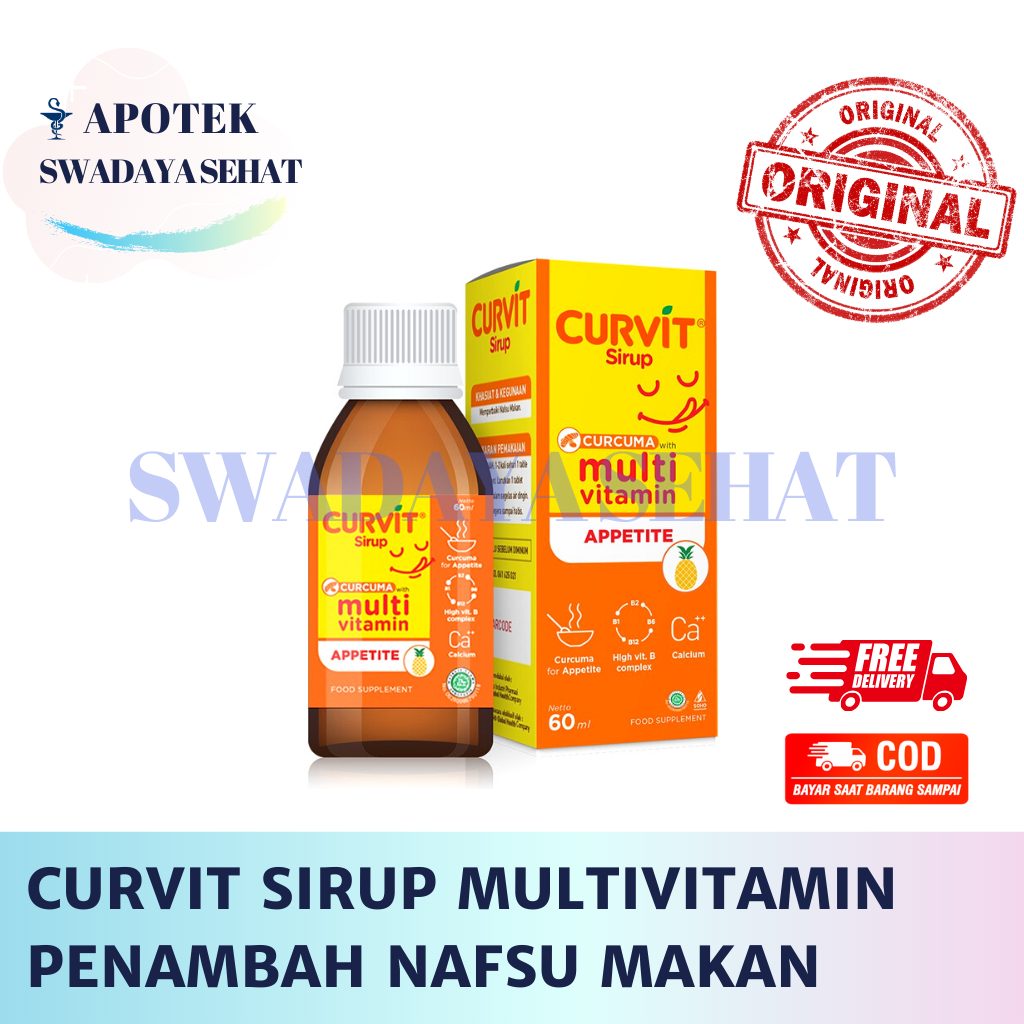 Jual CURVIT Multivitamin Appetite Syrup 120 ML Vitamin Penambah Nafsu ...