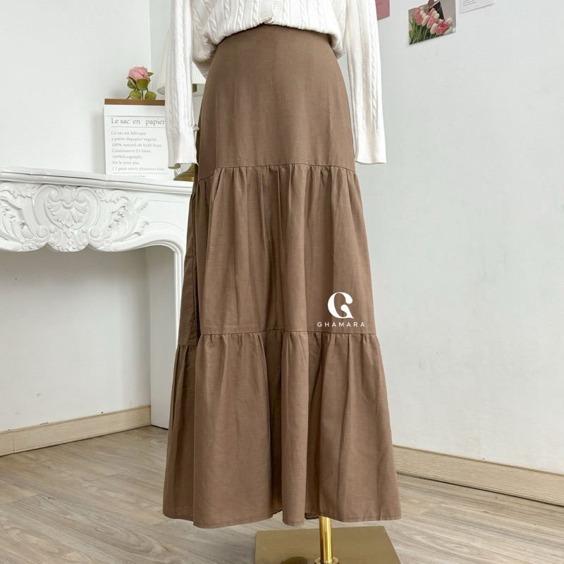Jual Ghamara • LAVE SKIRT | rok raffle | korean skirt | rok undak ...