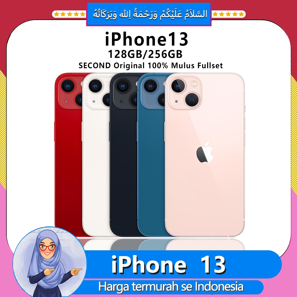 Jual iPhone 13 128GB 256GB 512GB Second BEKAS ORIGINAL 100% MULUS 13 ...