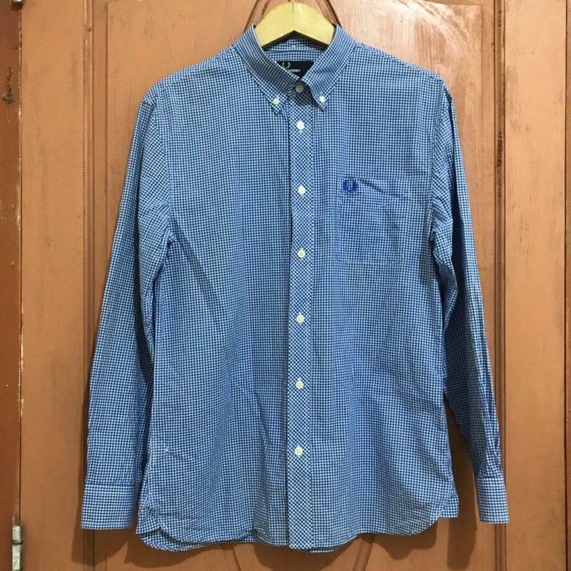 Jual Kemeja Fred Perry Classic Gingham | Shopee Indonesia