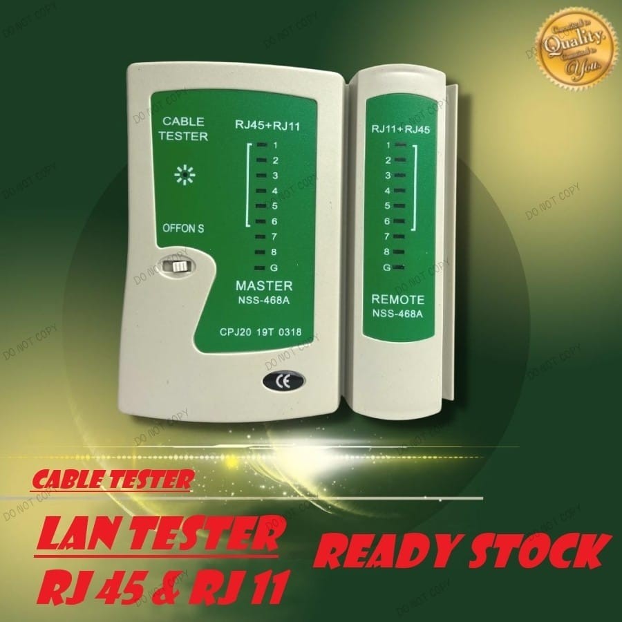 Jual Lan Tester Alat Penguji Kabel Lan RJ45 Telepon Tester Rj11 Lan ...