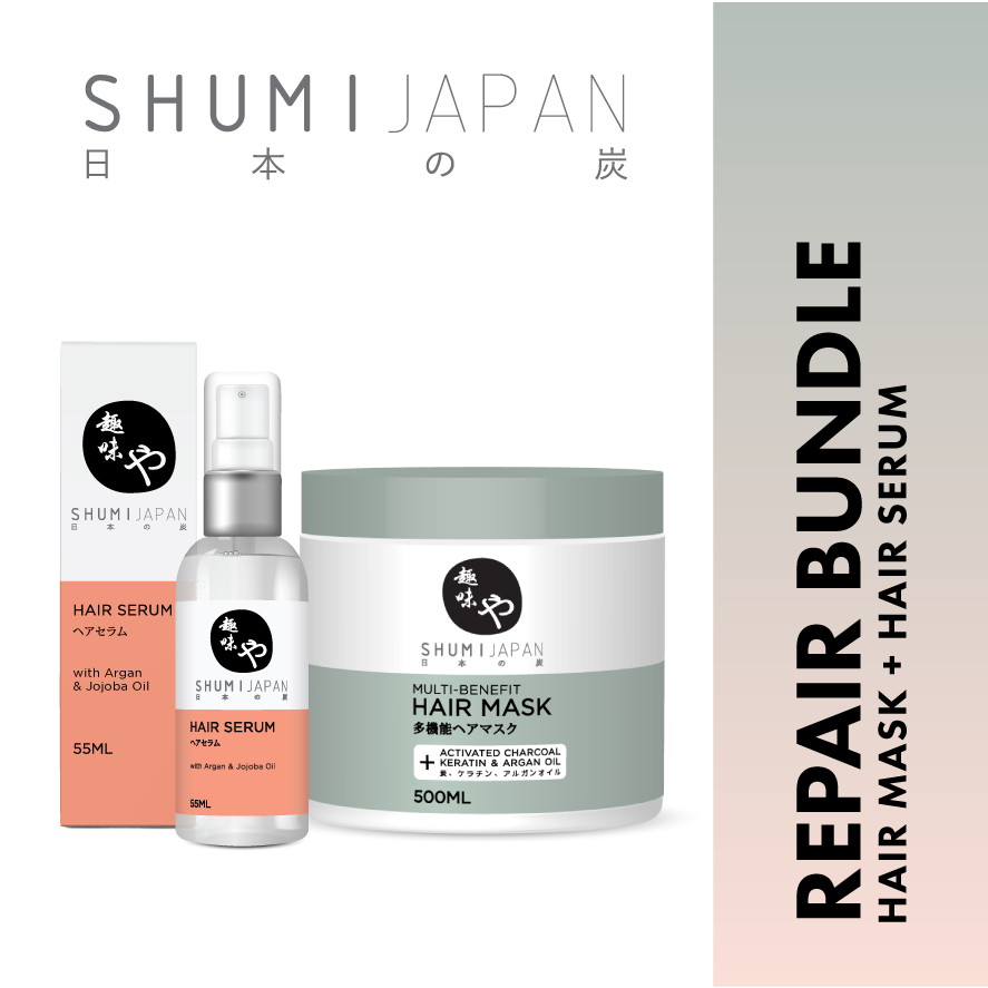 Jual [BPOM] PAKET ANTI RAMBUT RUSAK! SHUMI Japan Hair Serum + Hair Mask ...