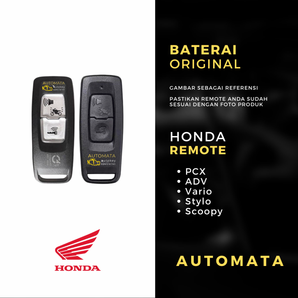Jual Baterai Remote Honda ADV 160 Original Panasonic | Shopee Indonesia