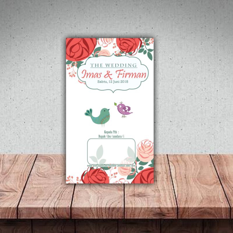 Jual undangan pernikahan model RGB 01 | undangan pernikahan murah ...
