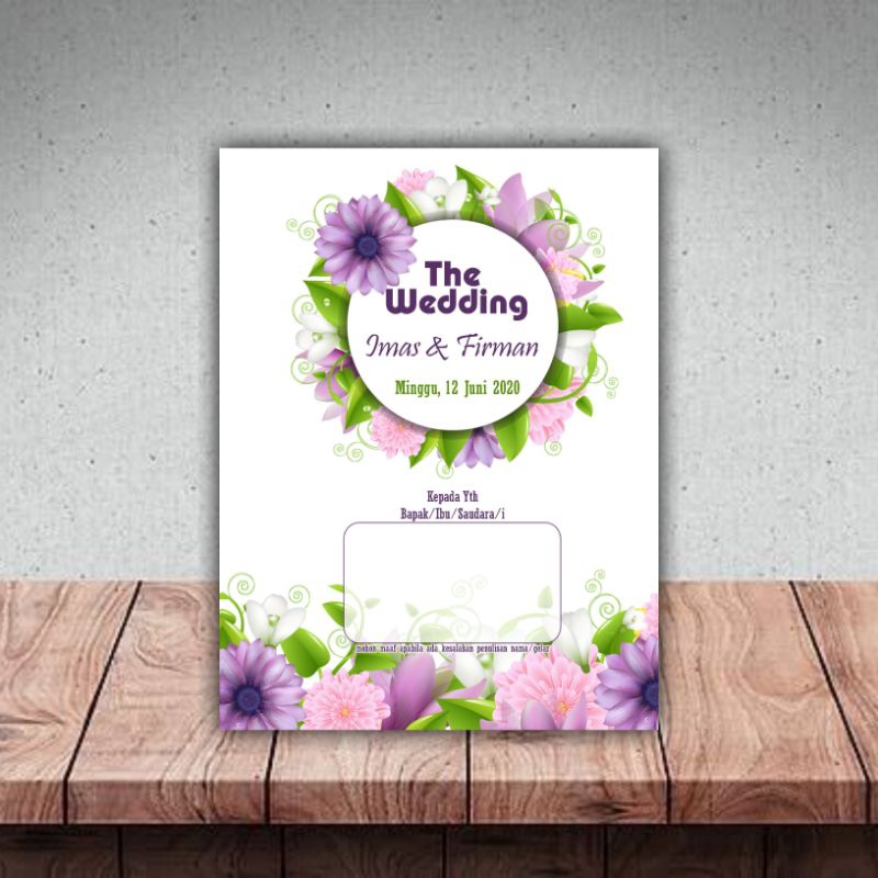 Jual undangan pernikahan model RGB 11 | undangan pernikahan murah ...