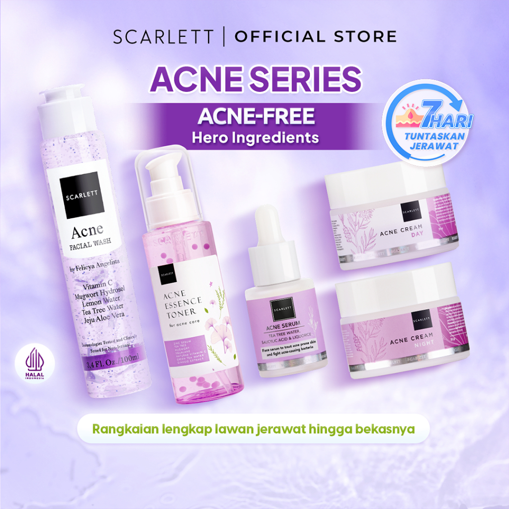 Jual Scarlett Whitening Acne Series - Anti Acne & Anti Inflamasi untuk ...