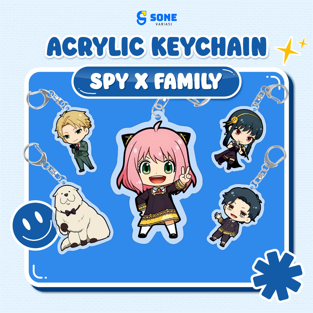 Jual Gantungan Kunci Spy x Family Bahan Akrilik Acrylic Print UV Laser ...