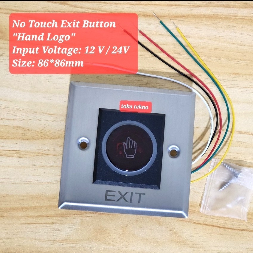Jual Exit Button No Touch Sensor Contacless Access Control ( Kotak ) | Shopee Indonesia