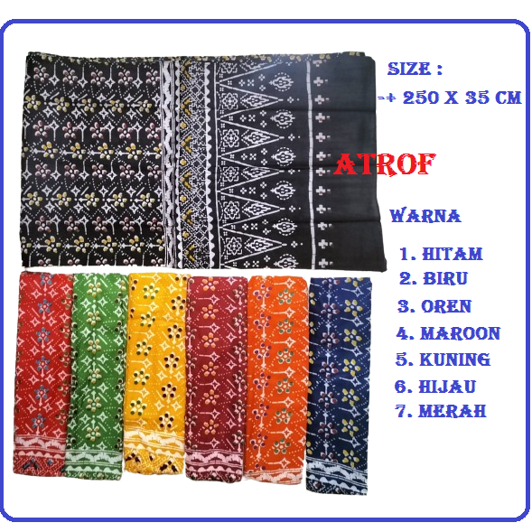 Jual Sampur Tari Cinde Full Batik Anak, Remaja dan Dewasa / Sampur tari ...