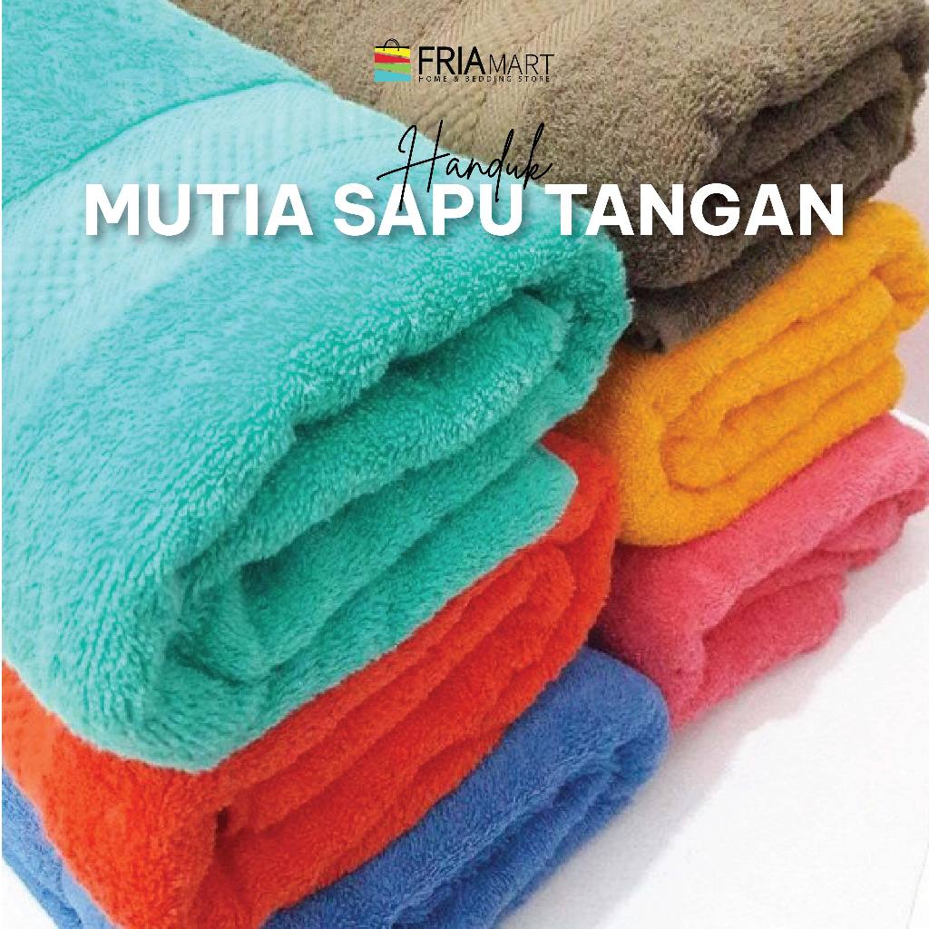 Jual MUTIA Handuk Wajah Saputangan / Handuk Muka Polos Kecil / Handuk ...
