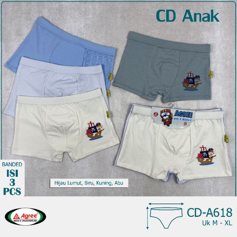 Jual Grosir boxer anak cowok premium agree kids 618 3pc | Shopee Indonesia
