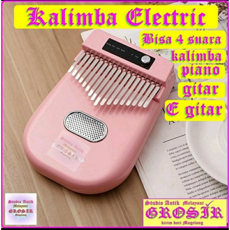 Jual Kalimba Elektrik - Kalimba Sheeds - Kalimba Electric - Piano Jari 33666 pink - Kalimba ...