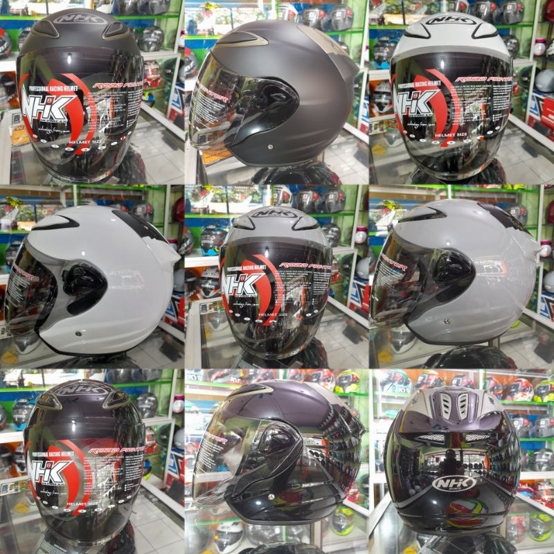 Jual Helm NHK NEW R6 SOLID || NHK R6 NEW SOLID || ORIGINAL NHK | Shopee ...
