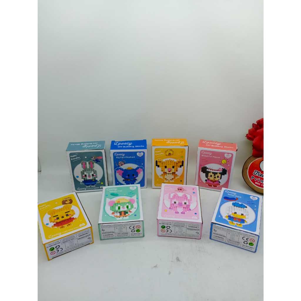 Jual Mainan Lego Susun Blok Bangunan Mini Kartun Bricks DIY mainan ...