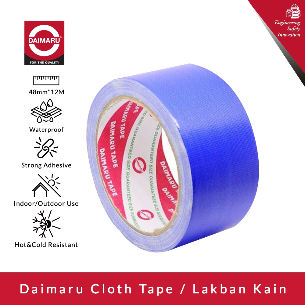 Jual Daimaru Cloth Tape Lakban Kain Warna Biru 48 mm x 12 meter ...