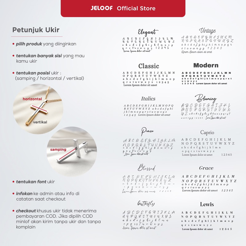 Jual JELOOF - UNTUK UKIR CUSTOM / ENGRAVE (HANYA DAPAT DIPESAN PADA ...
