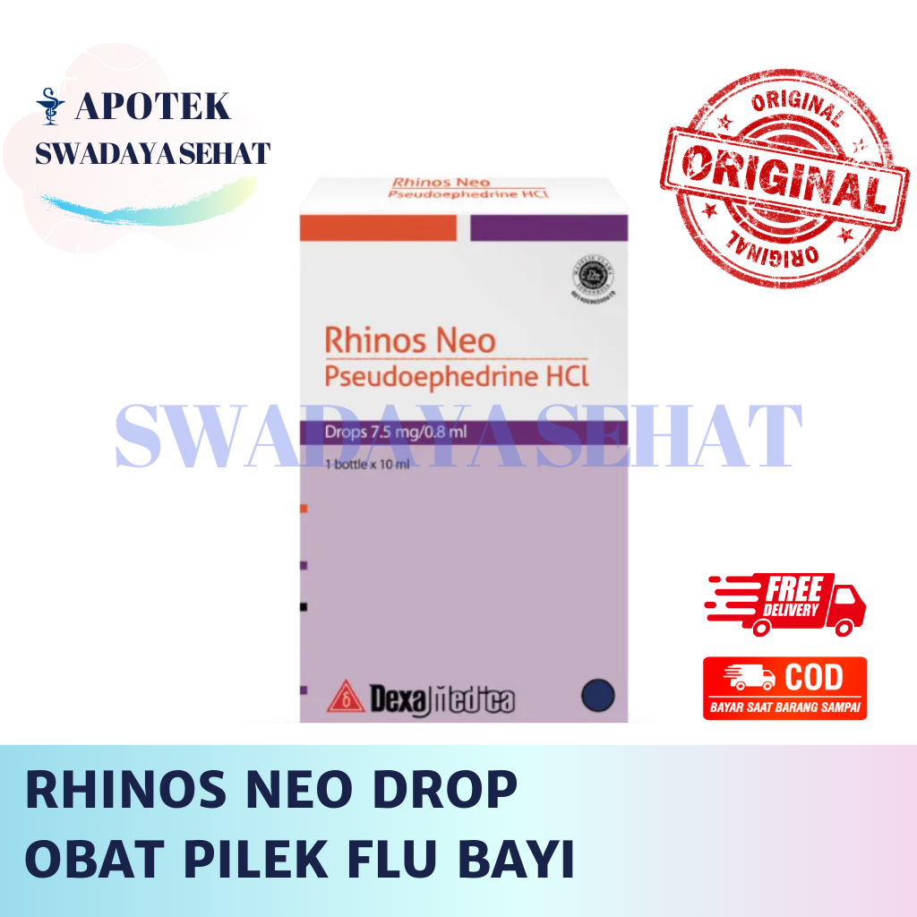 Jual RHINOS Neo Drop Bayi 10 ML - Obat Flu Pilek Bayi Anak Kemasan Baru ...