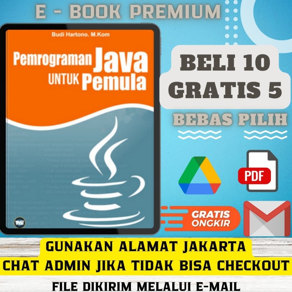 Jual PEMROGRAMAN JAVA UNTUK PEMULA book pdf by Budi Hartono | Shopee ...
