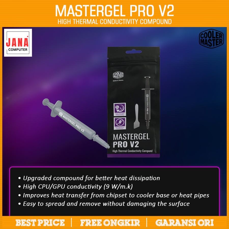 Jual Cooler Master MasterGel Pro V2 | Thermal Paste Master Gel Pro V2 ...