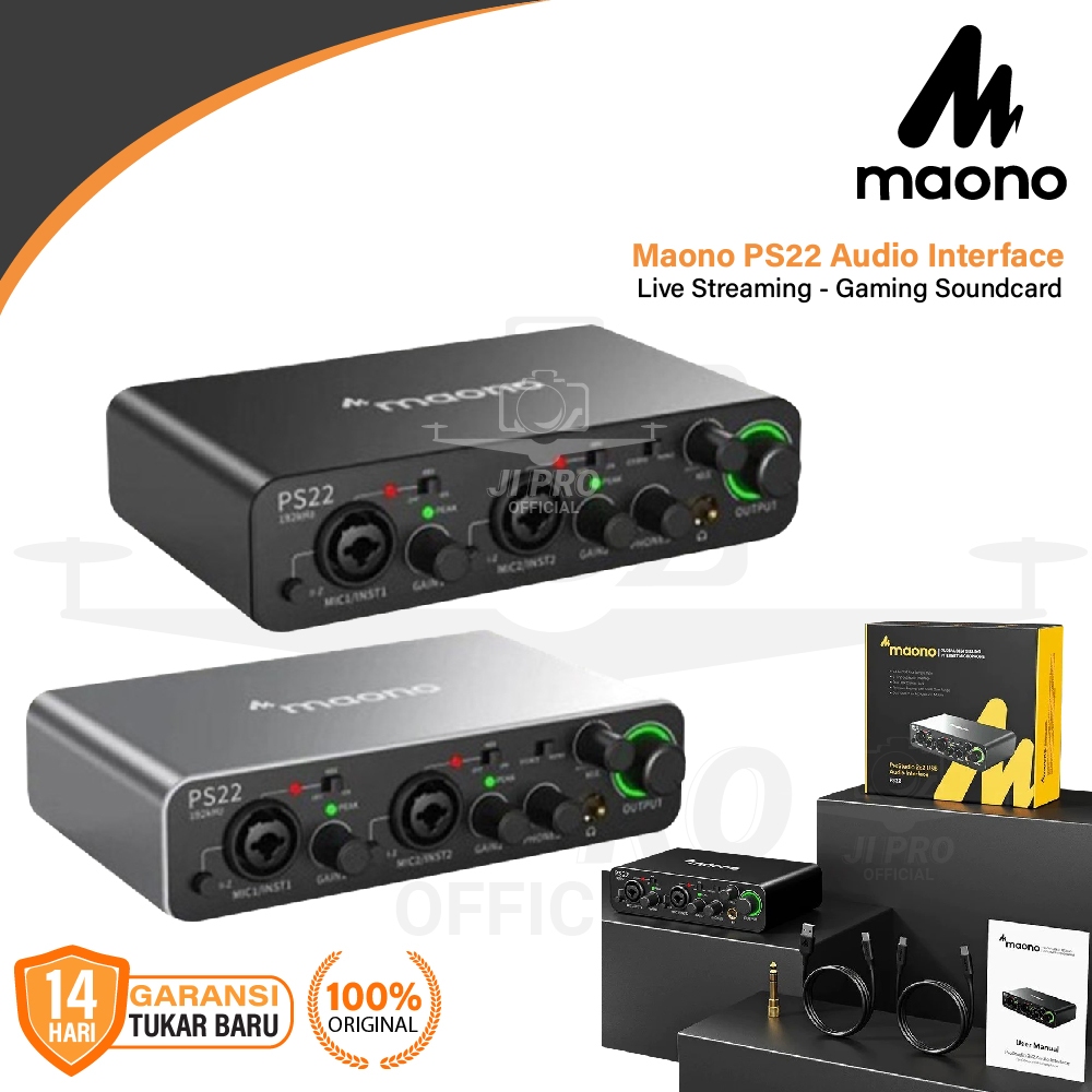 Jual Maono PS22 Audio Interface - Live Streaming Gaming Soundcard ...