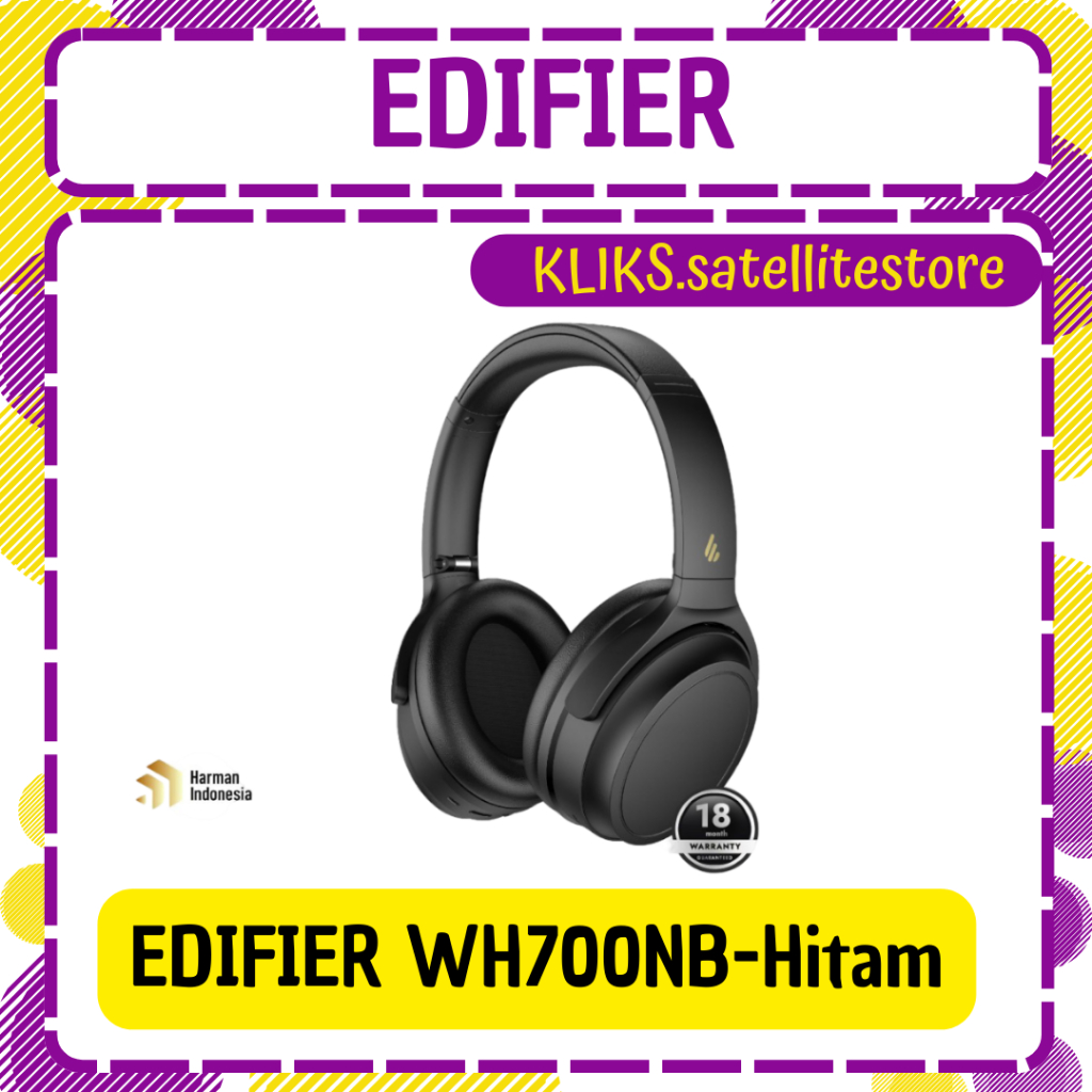 Jual EDIFIER WH700NB Wireless Stereo ANC Over-Ear Headphone | Shopee ...