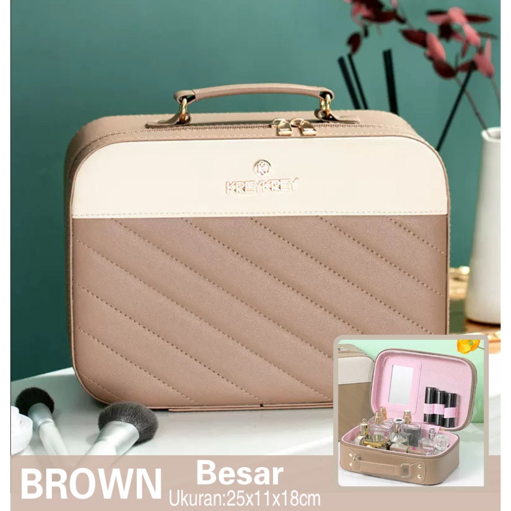 Jual Kotak kosmetik / Tempat Make Up / Beauty Case/4 Tingkat Mewah ...