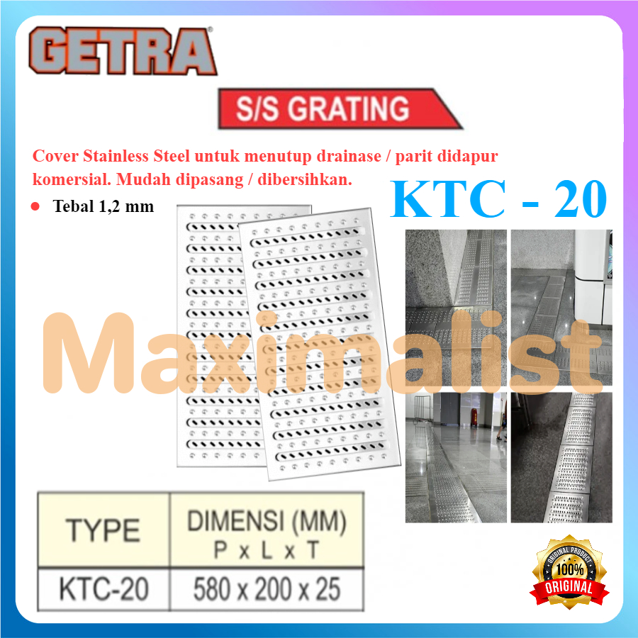 Jual Cover Untuk Menutup Drainase KTC-20 (Kitchen Trench Cover) / KTC-25 Cover Untuk Menutup ...