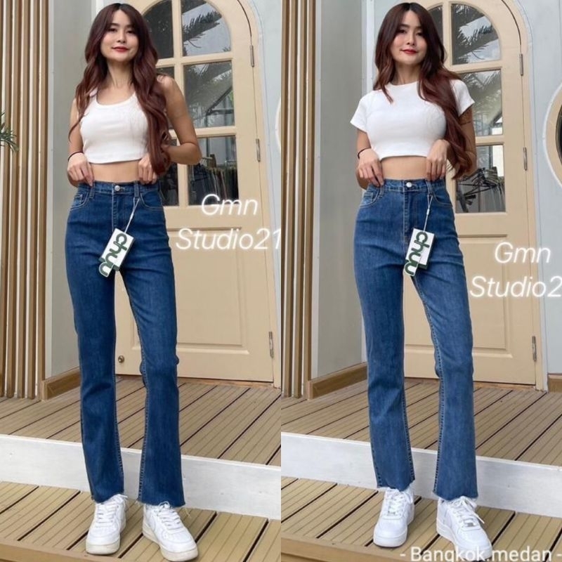 Jual READY CELANA HW CUTBRAY GMN09 / CHUU 5KG JEANS HW BASIC DENIM BEST SELLER IMPORT BANGKOK ...