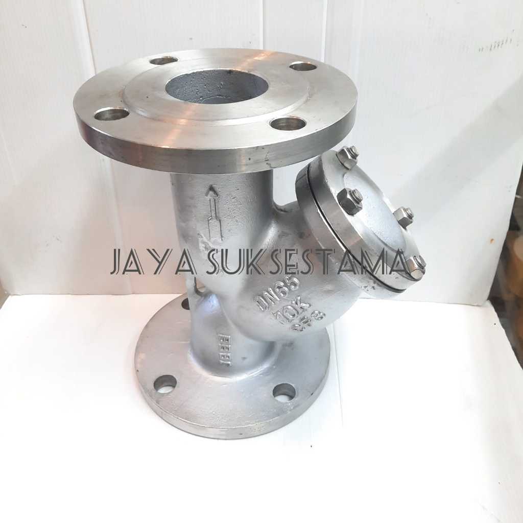 Jual Y Strainer Stainless SS 304 Flange JIS 10K 2 1/2" inch SS304 DN65 | Shopee Indonesia