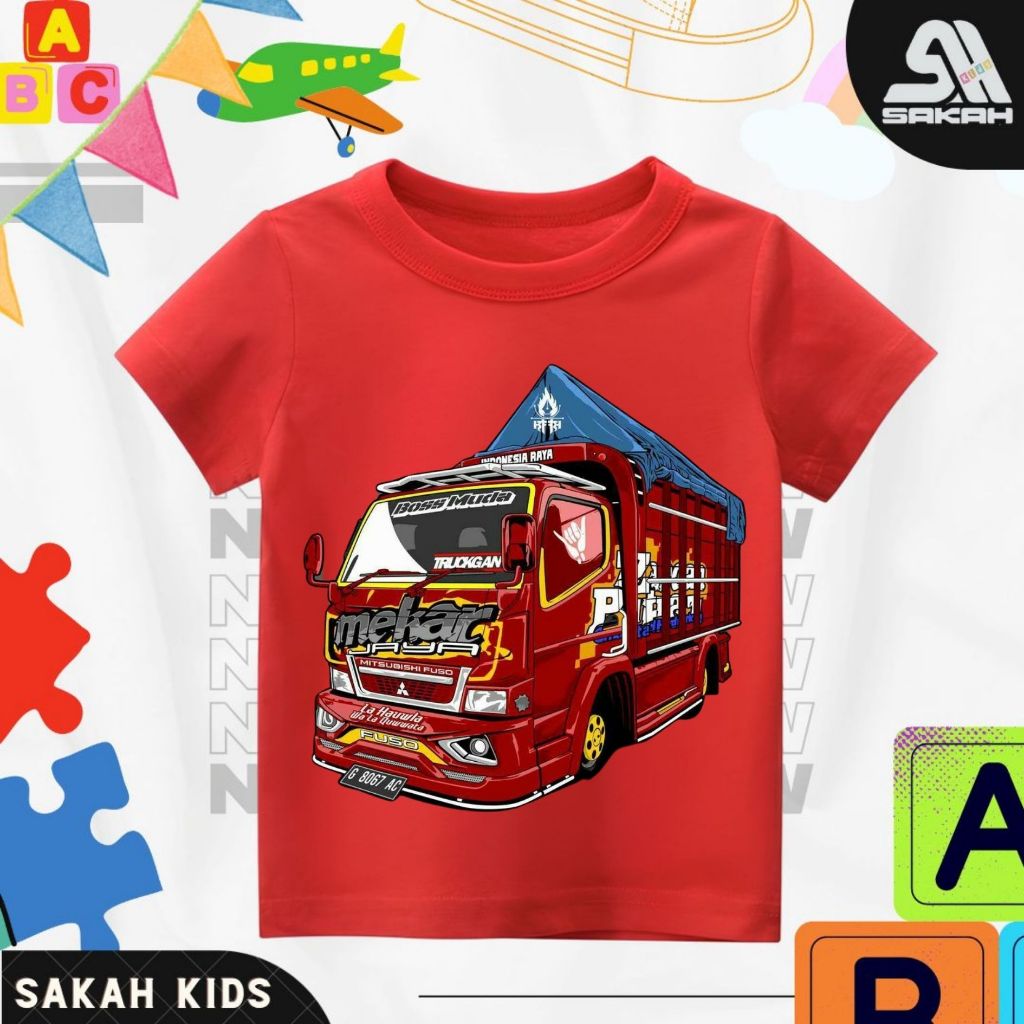 Jual Kaos Anak Custom Nama Combed 30s TRUK COLT DIESEL Untuk Harian dan Hadiah Anak Laki-Laki ...