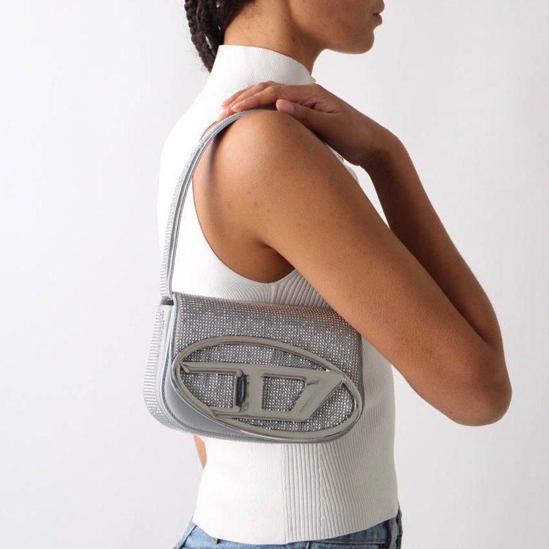 Jual Original Diesel 1DR Iconic Small Shoulder Bag in Crystal Satin ...