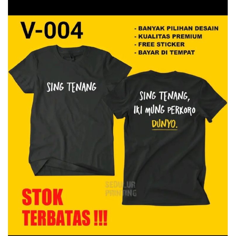 Jual kaos wong due Gusti Allah kok bingung kaos seng tenang Iki mung ...