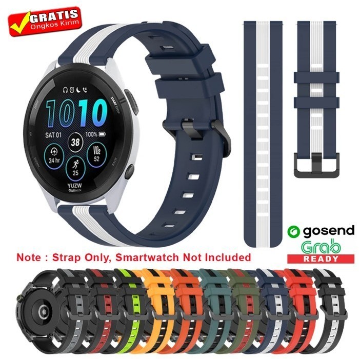 Jual STRAP TALI JAM GARMIN VIVOACTIVE 4 - VENU 2 MODEL TWO TONE STRIP ...