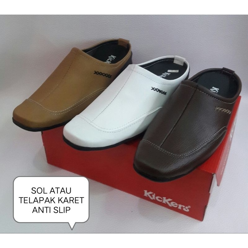 Jual sepatu selop habib/sandal bustong Kickers pria | Shopee Indonesia