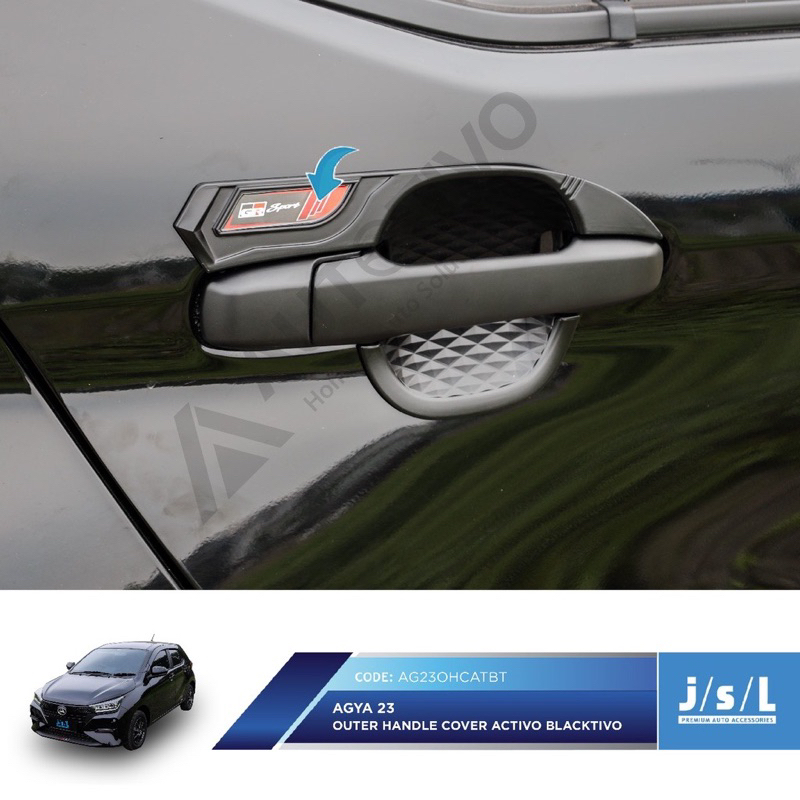 Jual AGYA AYLA 2023 2024 PAKET HANDLE MANGKOK COVER HITAM BLACKDOP PINTU MOBIL DOFF JSL MEDAN ...
