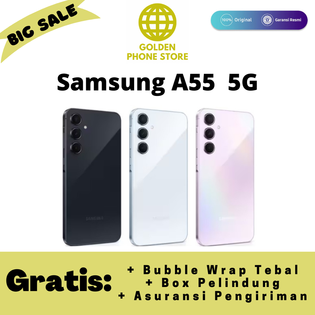 Jual Samsung Galaxy A55 5G 8GB/256GB - Original & Garansi Resmi Samsung ...