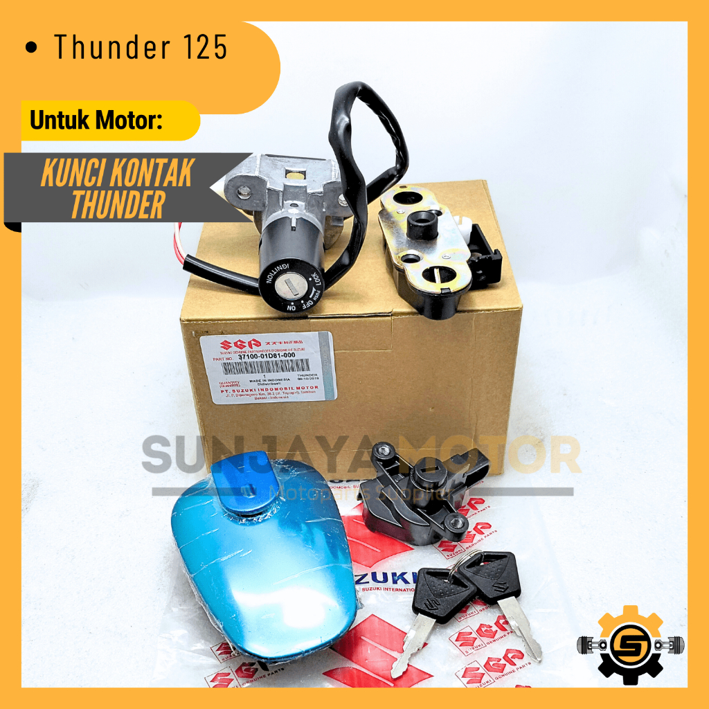 Jual Kunci Kontak Set 45F Keyset Konci Kontak Original Suzuki Thunder 125 Tander Tunder 1 Set ...