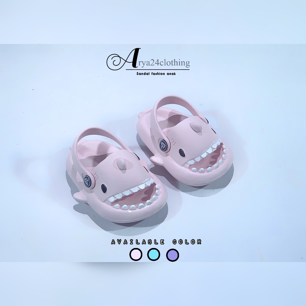 Jual CQ-20E Sandal Anak Perempuan Karakter Ikan Paus Baby Shark ...