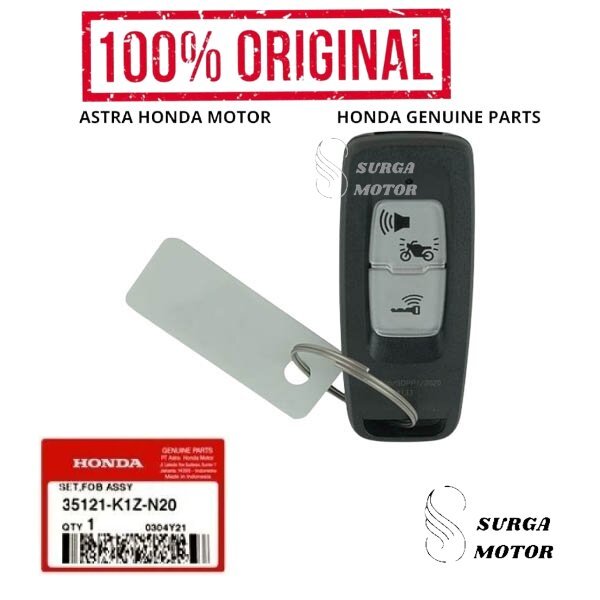 Jual Kunci Kontak Remote FOB Honda PCX 160 PCX160 2020 2021 2022 Smart ...