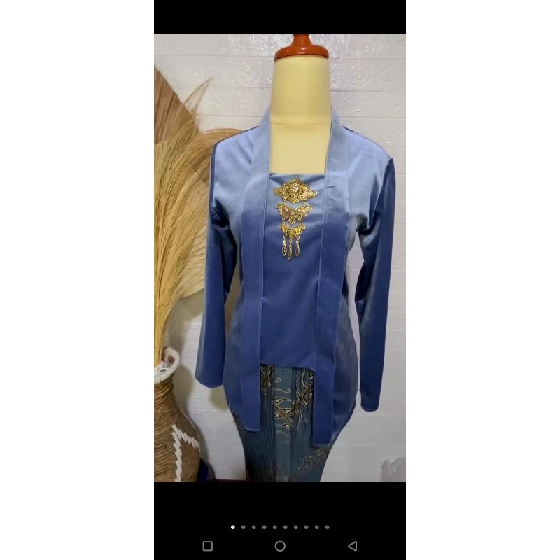 Jual kebaya bludru kutu baru polos jumbo | Shopee Indonesia