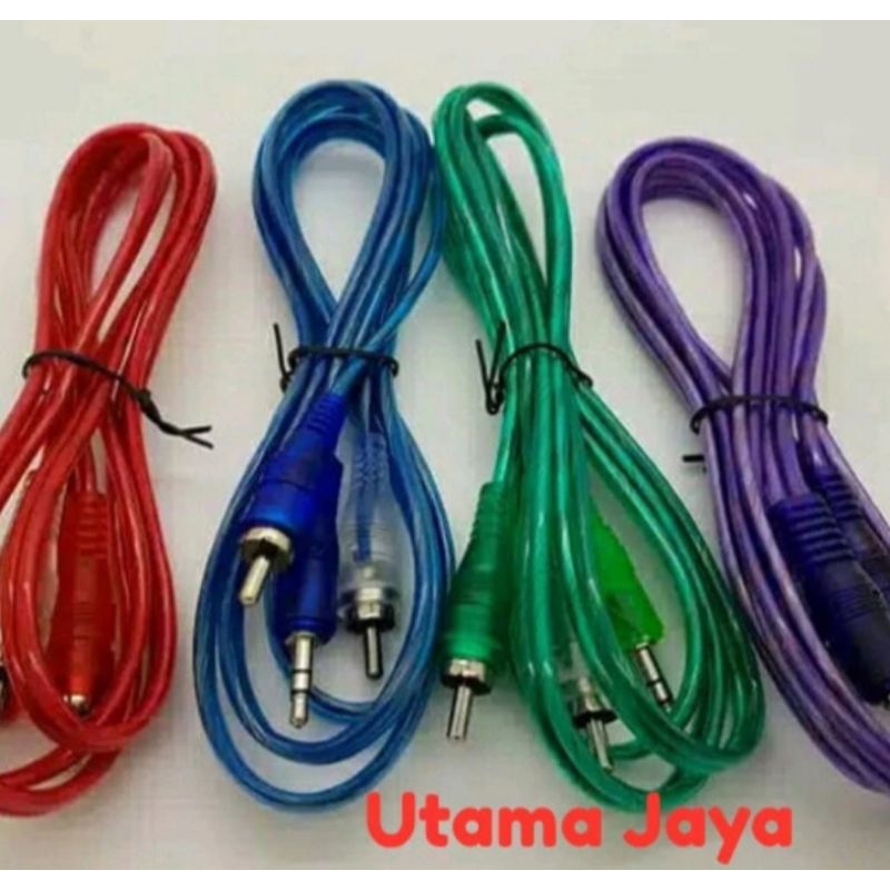 Jual Kabel Audio RCA 2in1 Transparan 1,5 Meter | Shopee Indonesia