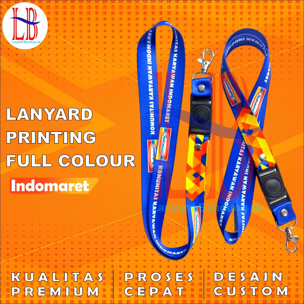 Jual Tali lanyard Indomaret/Gantungan id card Indomaret/kalung name tag ...