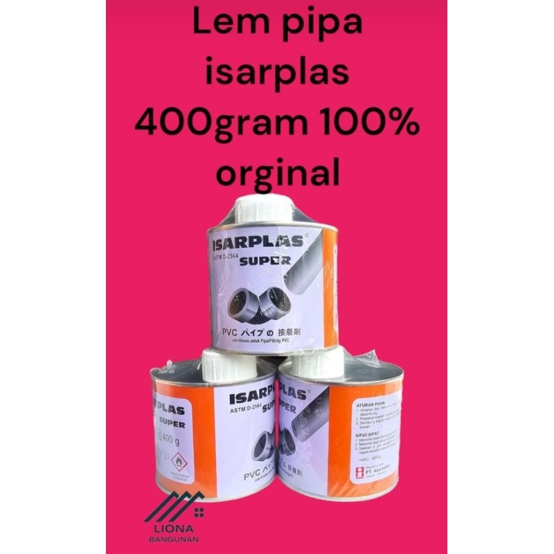 Jual lem pipa isarplas kuas original 400g original 100% | Shopee Indonesia