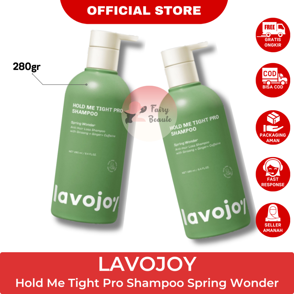 Jual LVJ lavojoy Hold Me Tight Pro Shampoo Spring Wonder Shampoo Anti ...