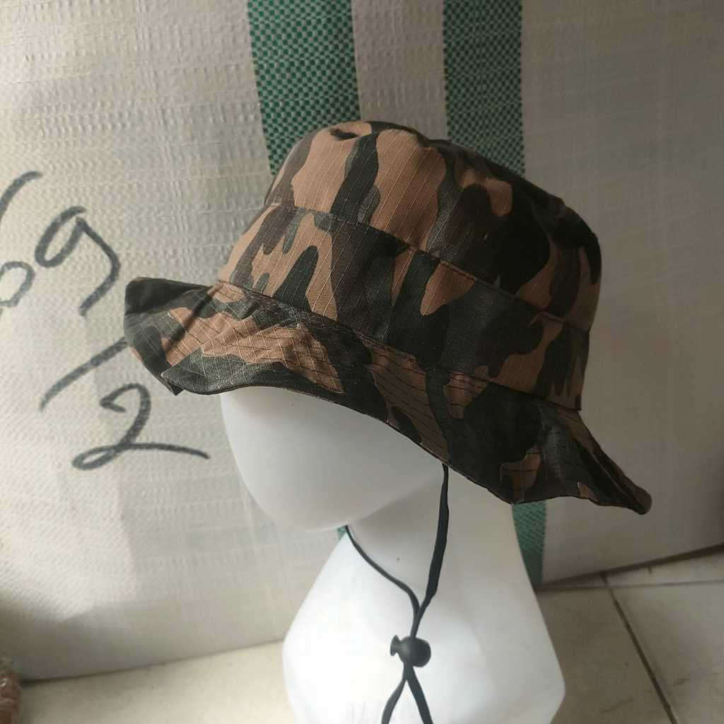 Jual Topi rimba polos Topi Bucket cewek cowok TOPI RIMBA RIPSTOK ...
