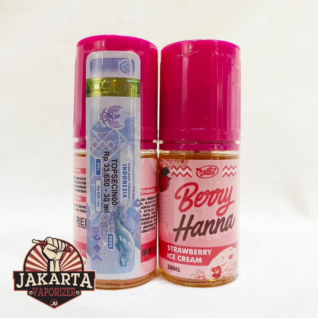 Jual PODS FRIENDLY BERRY HANNA STRAWBERRY ICE CREAM 30ML 15MG BY DR ...