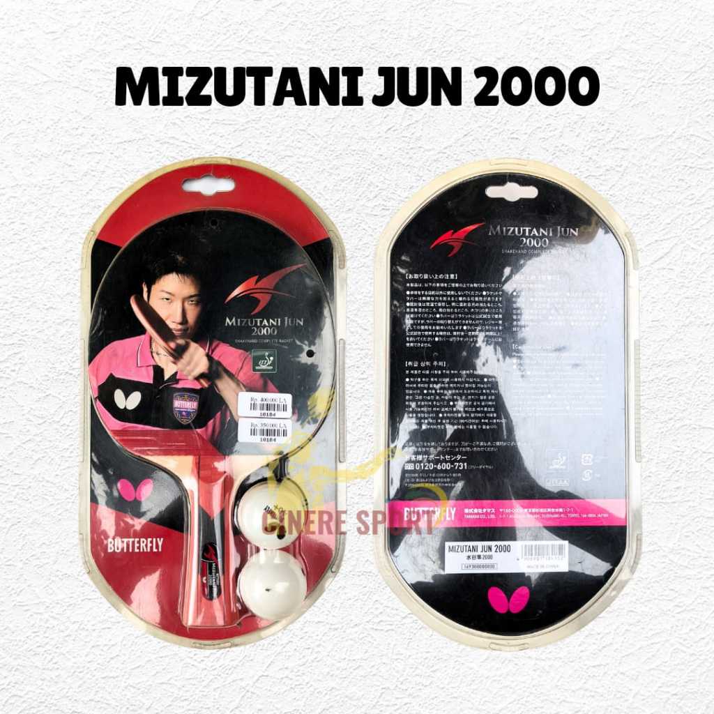 Jual BAT TENIS MEJA PINGPONG BUTTERFLY MIZUTANI JUN 2000 ORIGINAL + BOLA | Shopee Indonesia