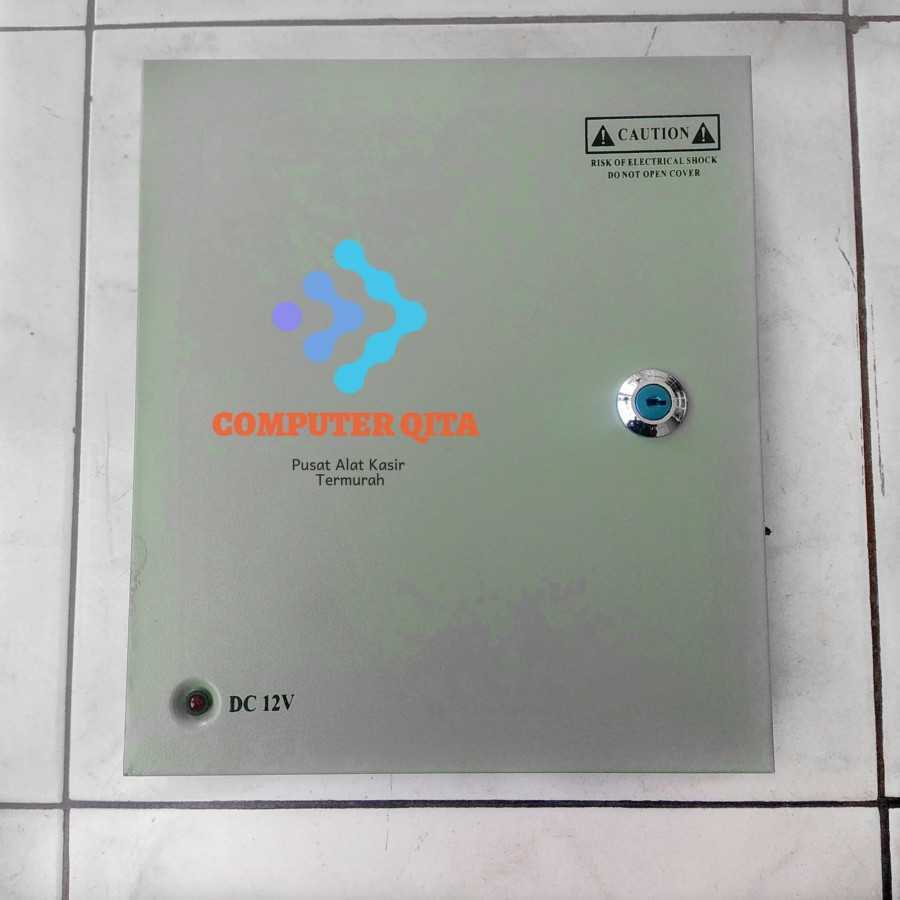 Jual POWER SUPPLY CCTV BOX ADAPTOR 12V 10A 9Ch / PSU box panel 9 ...