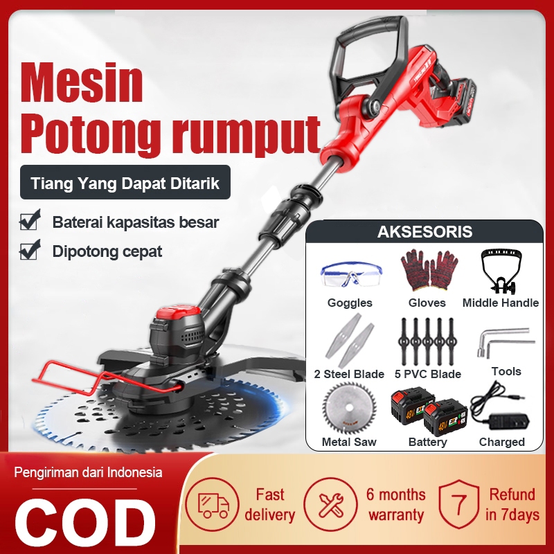 Jual Mesin potong rumput batrai 48V Mesin Potong Rumput Pemotong Rumput ...