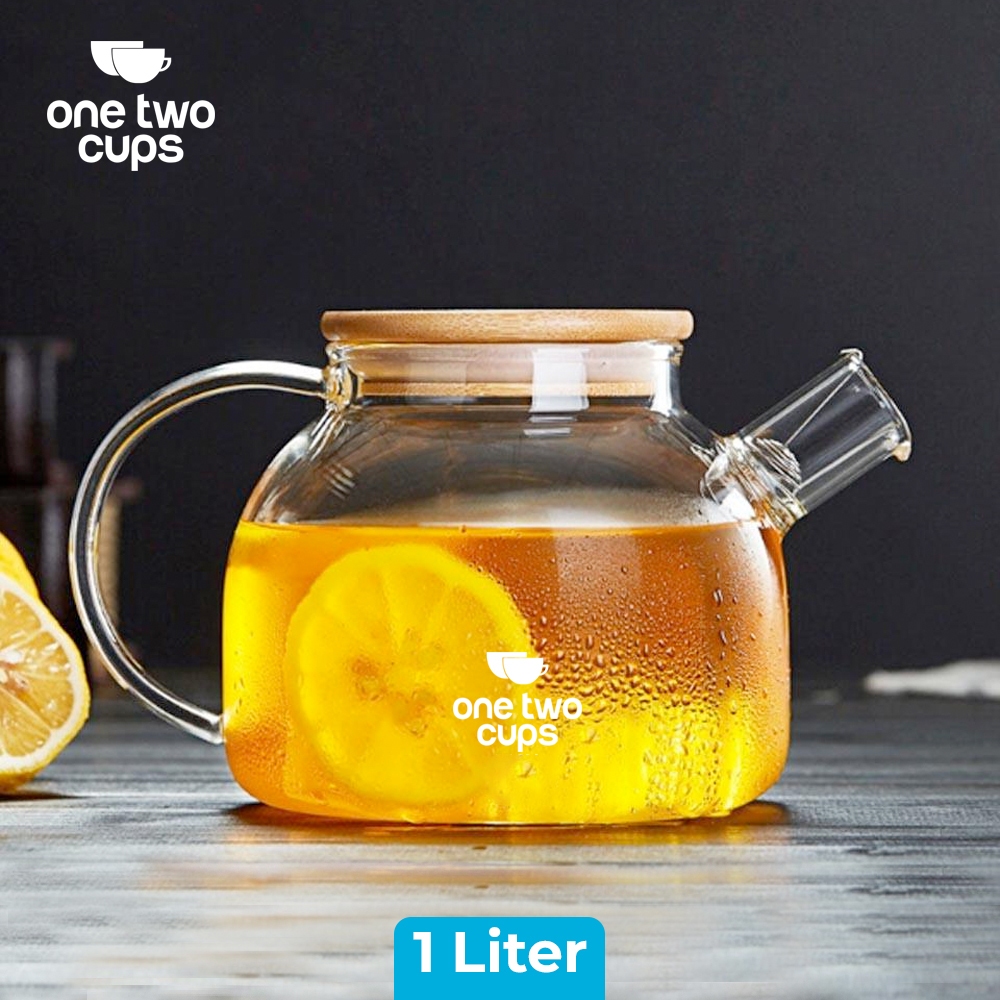 Jual One Two Cups Teko Pitcher Teh Chinese Teapot Glass Tahan Panas Api - BR-384 | Teh Teko ...